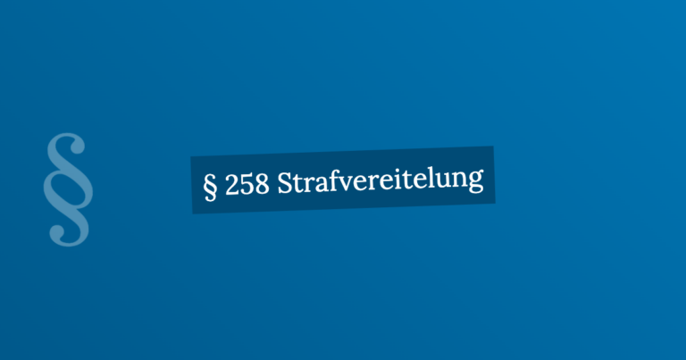§ 258 Strafvereitelung | StGB.de